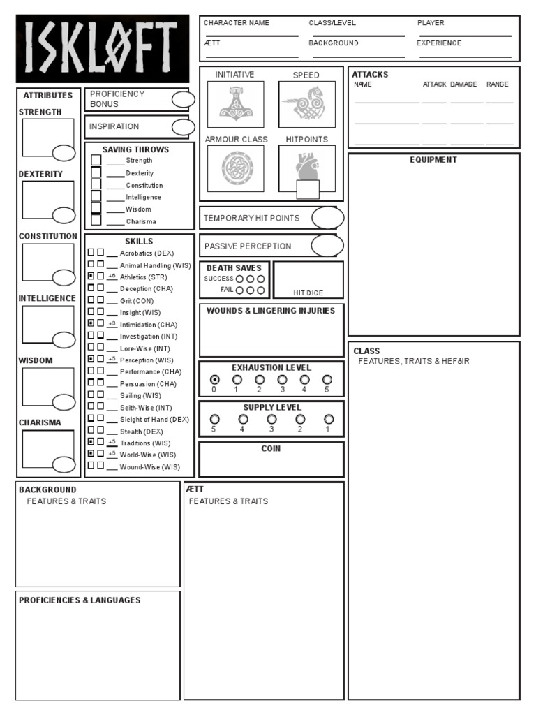 Character Stats and Abilities Overview | PDF | Leisure Activities ...