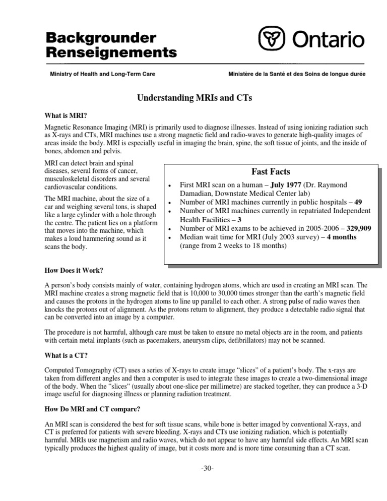 MRI | PDF | Magnetic Resonance Imaging | Ct Scan