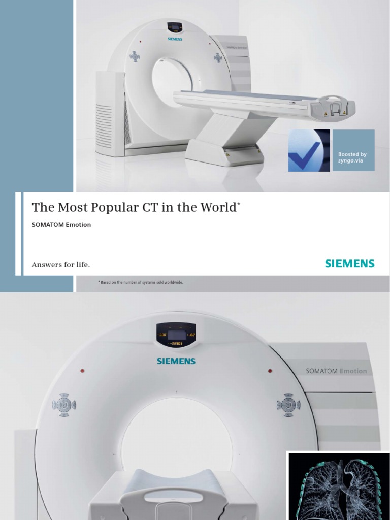 Siemens Somatom Emotion Brochure | Download Free PDF | Ct Scan ...