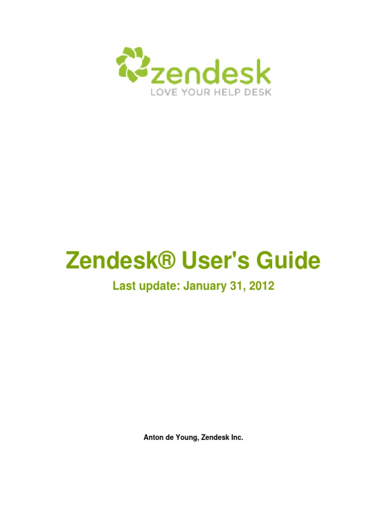 Zendesk User Guide | PDF | Internet Forum | Word Press