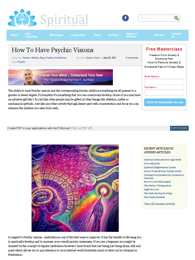 How To Have Psychic Visions | PDF | Mind | Perception
