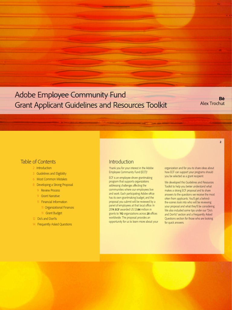 2020 - Grant Applicant Guidelines and Resources Toolkit PDF | PDF | Grant (Money) | Charitable ...