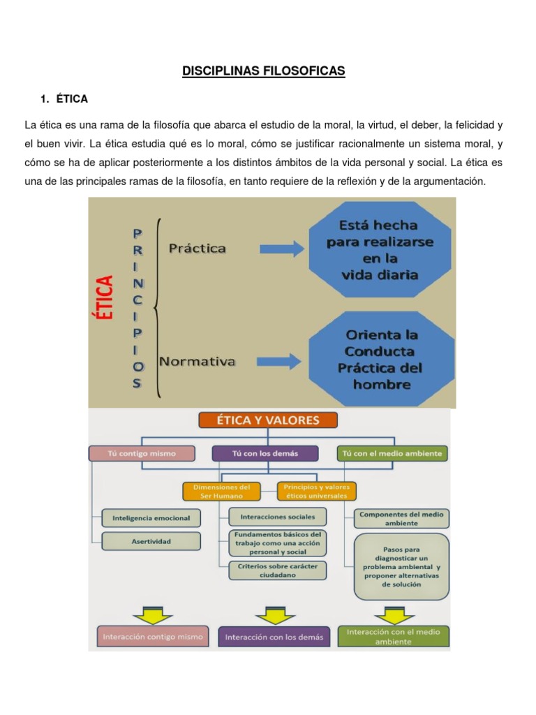 Principales ramas de la filosofía | PDF | Estética | Epistemología