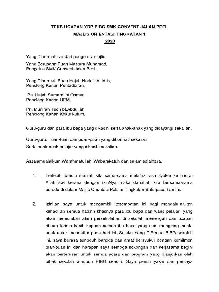 Betul YDP PIBG Orientasi t1 | PDF | Kesehatan Holistik