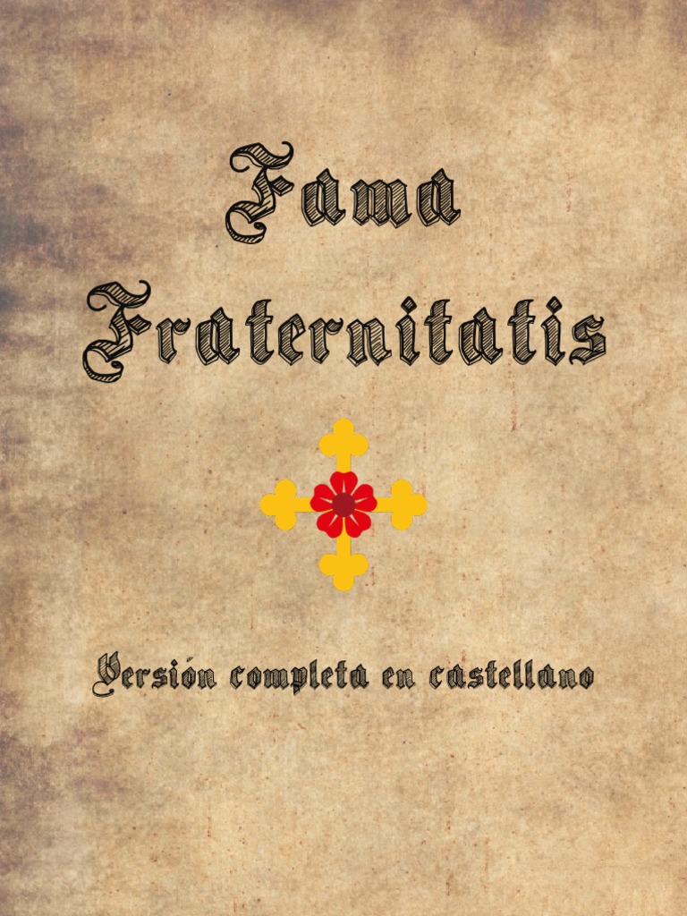 Fama Fraternitatis Texto PDF | PDF | Amor | Dios