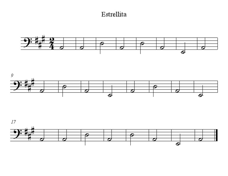 Estrellita Cello 1 PDF | PDF