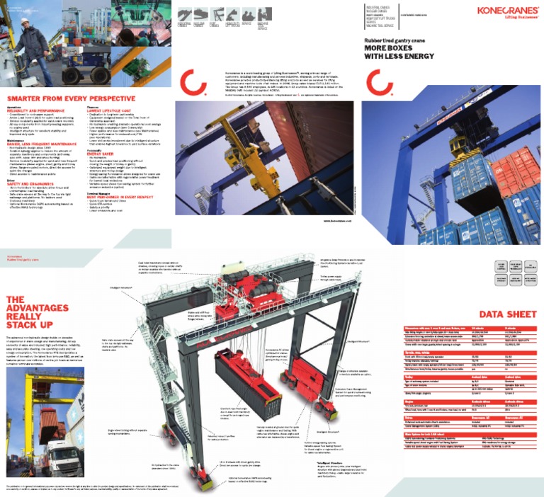 Konecranes Brochure Rubber Tyred Gantry Crane English 201003 | PDF ...