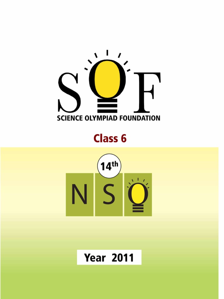 Class 6 NSO 5 Years Paper EBook PDF | PDF