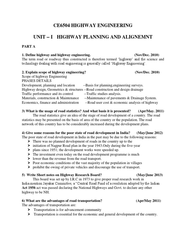 Highway Engineering | PDF | Road Surface | Road