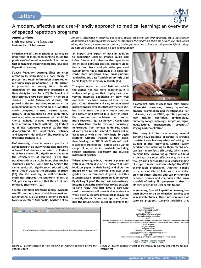 Spaced Repetition Learning - A Review | PDF | Medical School | Medicine