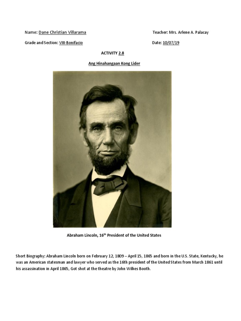 Abraham Lincoln: Leadership and Influence | PDF | Social Science | History