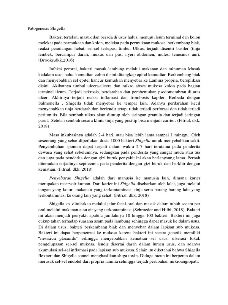 Patogenesis Disentri | PDF