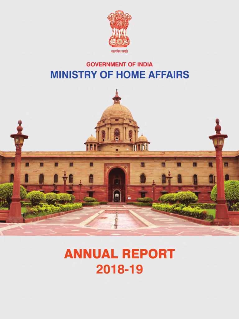 Annual Report of Ministry of Home Affairs | PDF | Financial Action Task ...