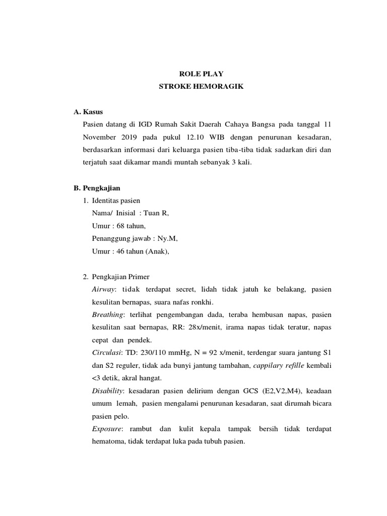 ROLE PLAY Gadar | PDF | Pengembangan Diri | Sains & Matematika