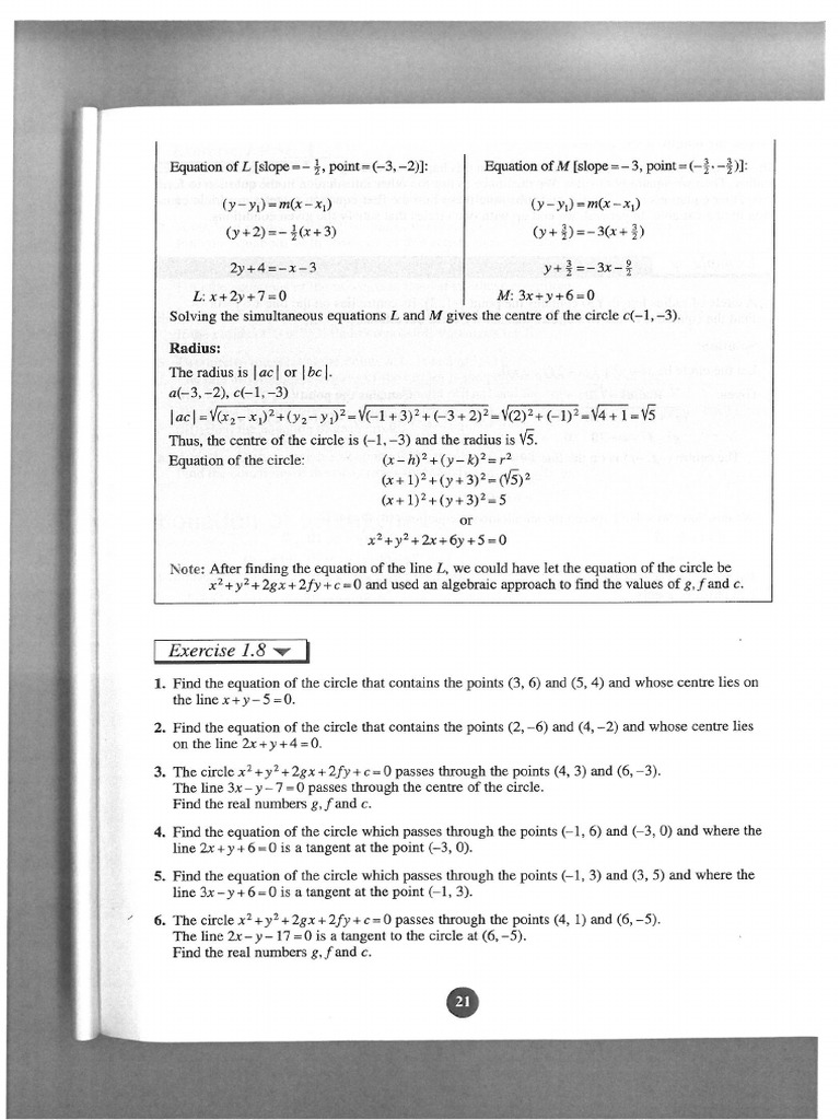 Coordinate Geometry Circle Part2 PDF | PDF