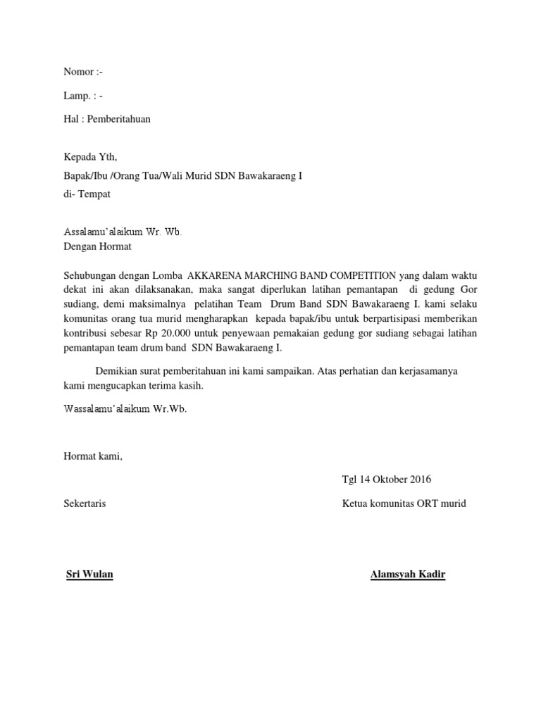 Surat Drumband | PDF