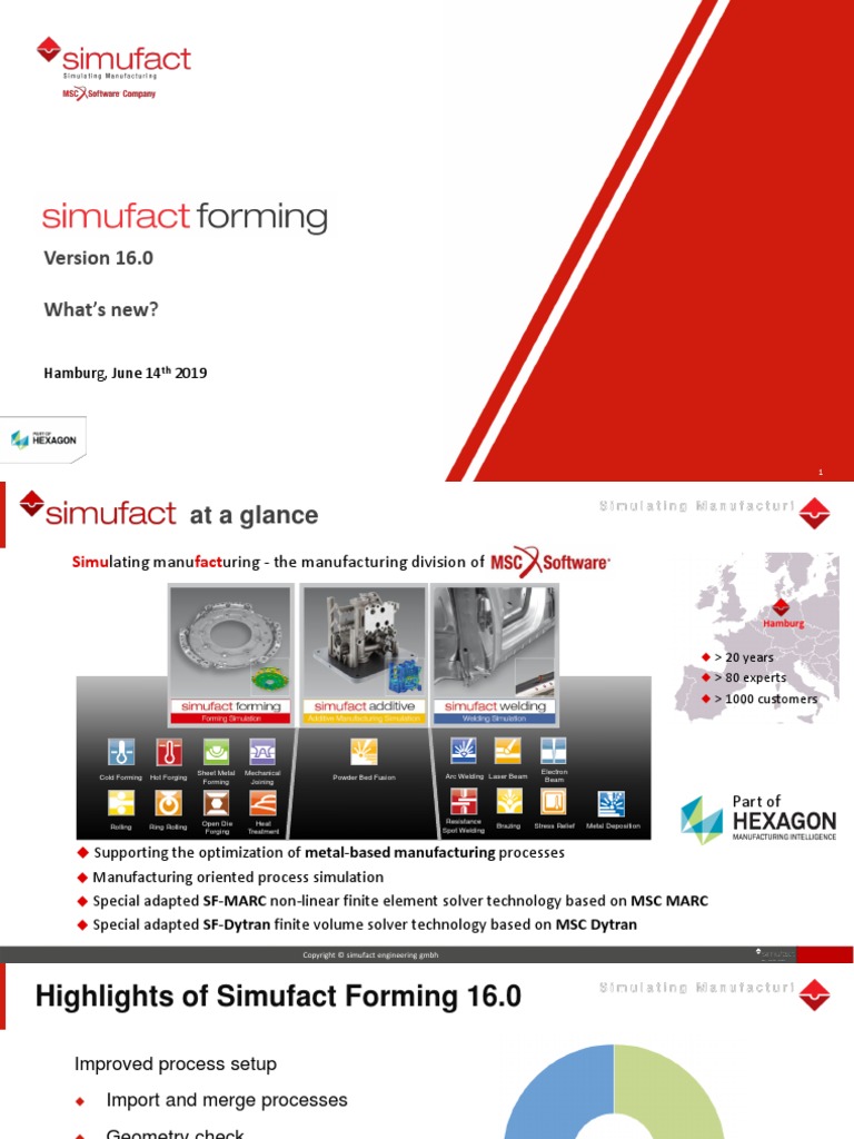 Simufact Forming 16.0 Whats New en PDF | PDF | Graphical User Interfaces | Usability
