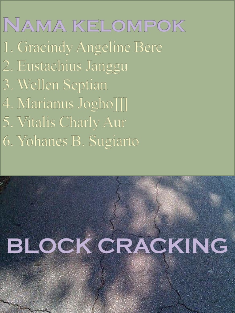 Block Cracking | PDF