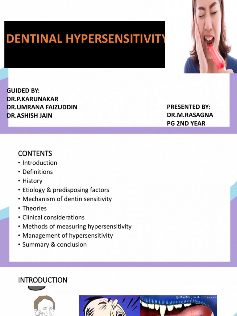 Dentinal Hypersensitivity | PDF | Periodontology | Dentin