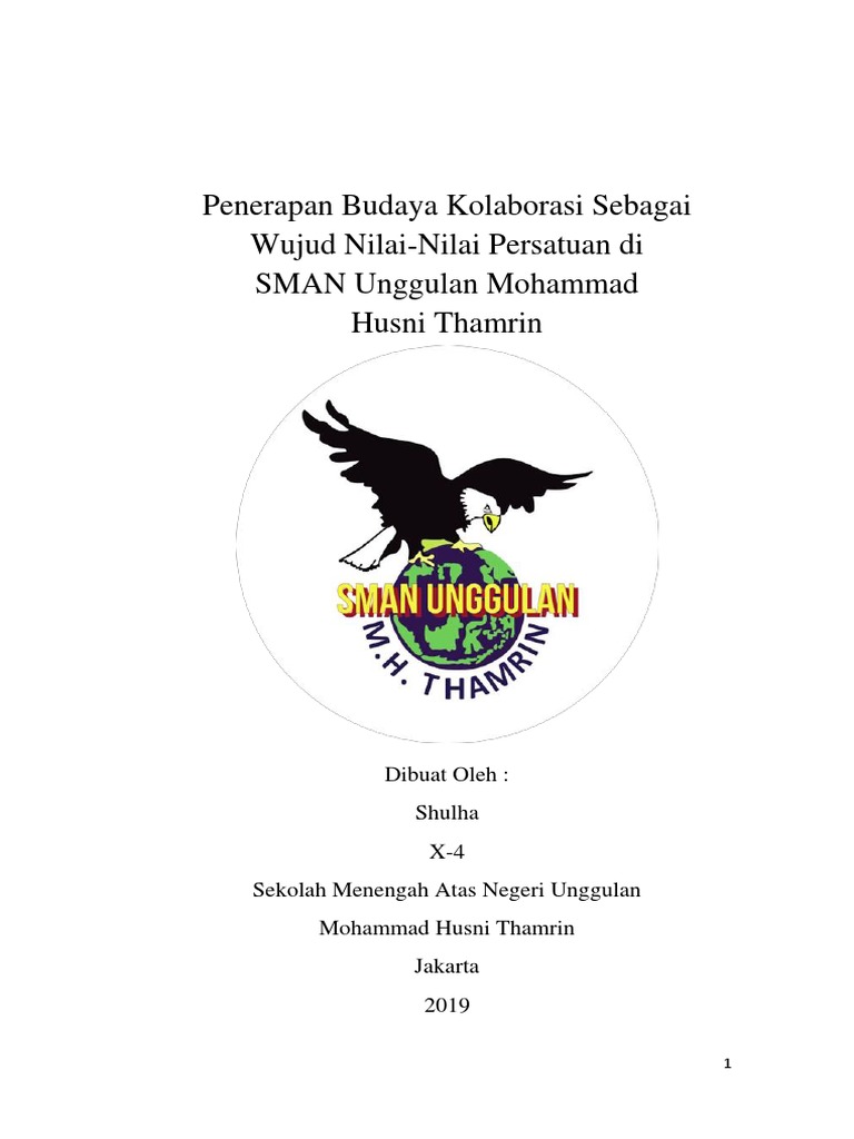 Kolaborasi dan Persatuan di SMANU MHT | PDF | Kesehatan Holistik ...
