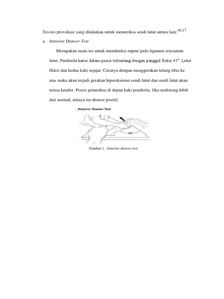 Tes Provokasi Lutut | PDF