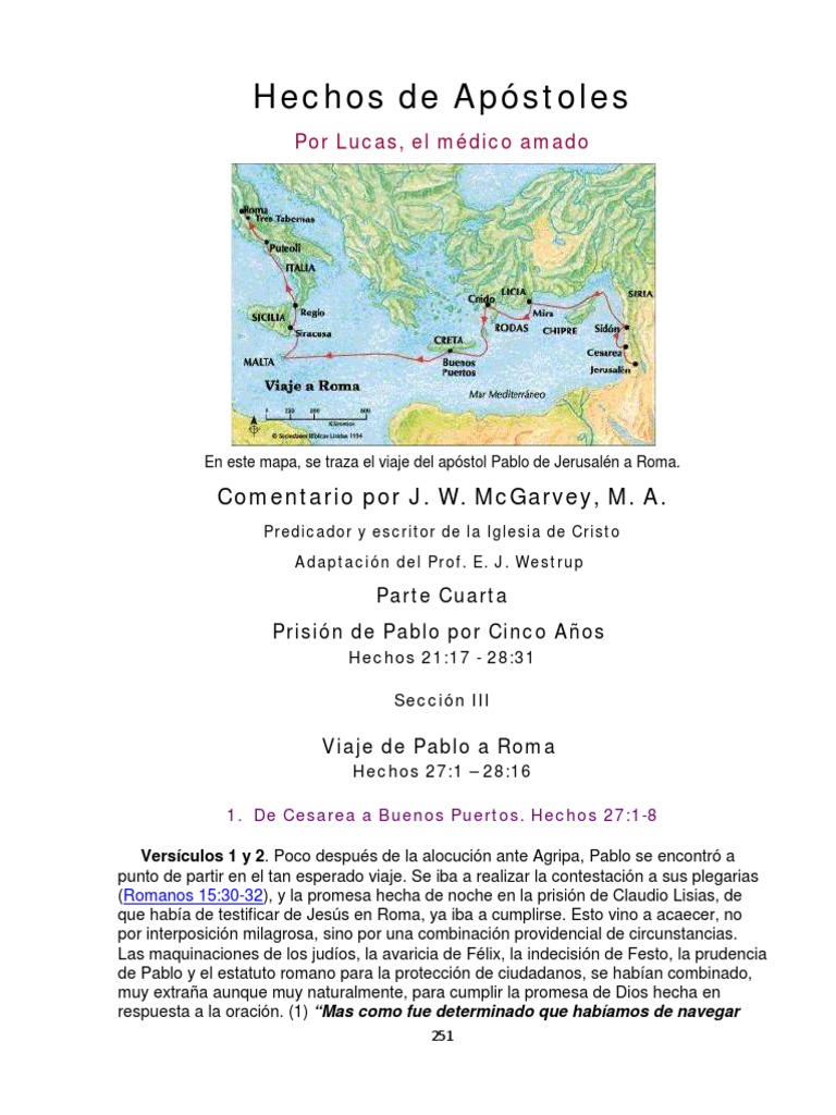 Viaje Del Apostol Pablo A Roma | PDF | Pablo el apóstol | Barcos
