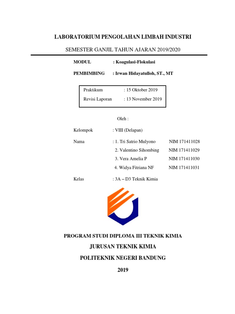 Koagulasi Flokulasi Fix TNP Prosedur | PDF