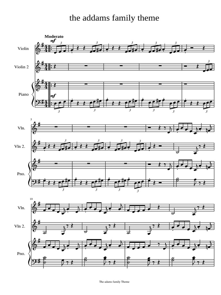 The Addams Family Theme | PDF