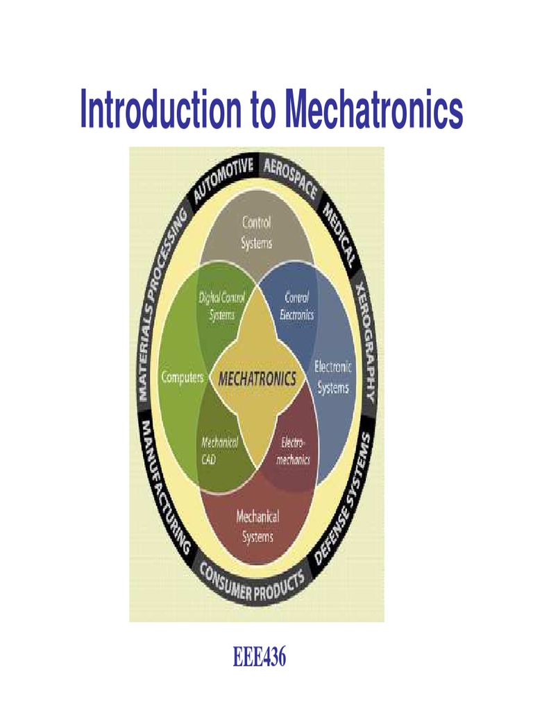 ch1 Introduction To Mechatronics | PDF | Mechatronics | Control Theory