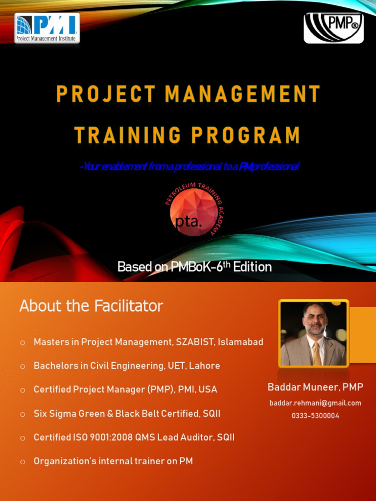PMP Slides Sami Bhai PDF | PDF | Risk Management | Project Management
