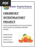Chemistry Investigatory Project Presence of Oxalate Ions in Guava at ...
