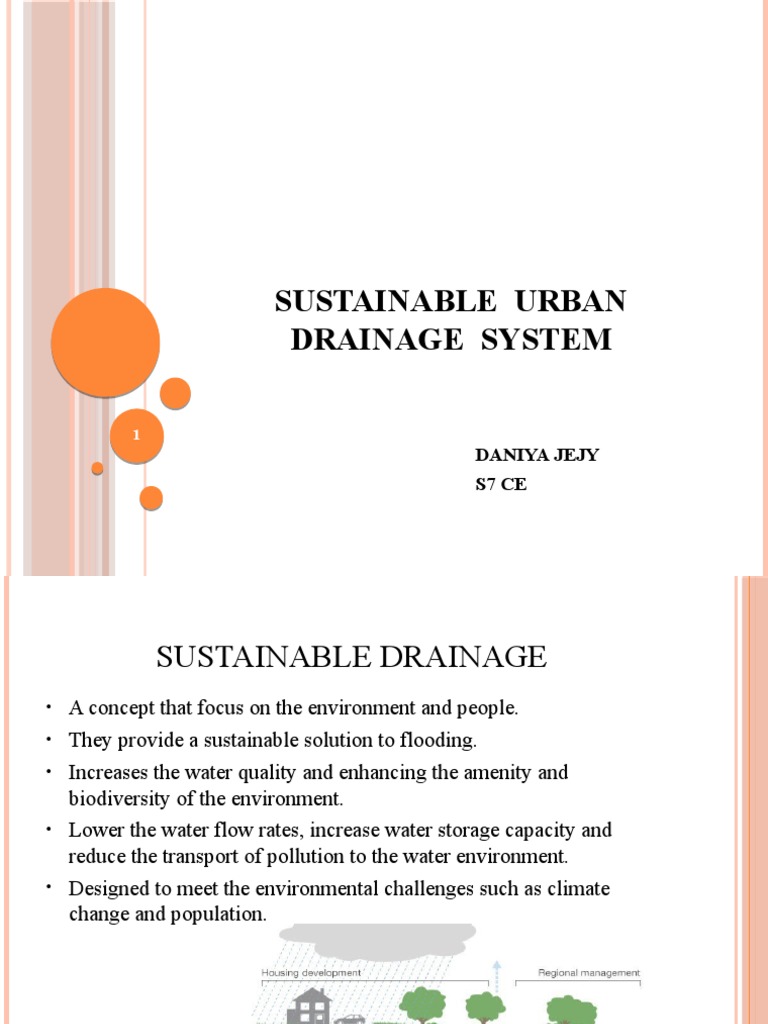 Sustainable Urban Drainage System | PDF | Stormwater | Drainage Basin