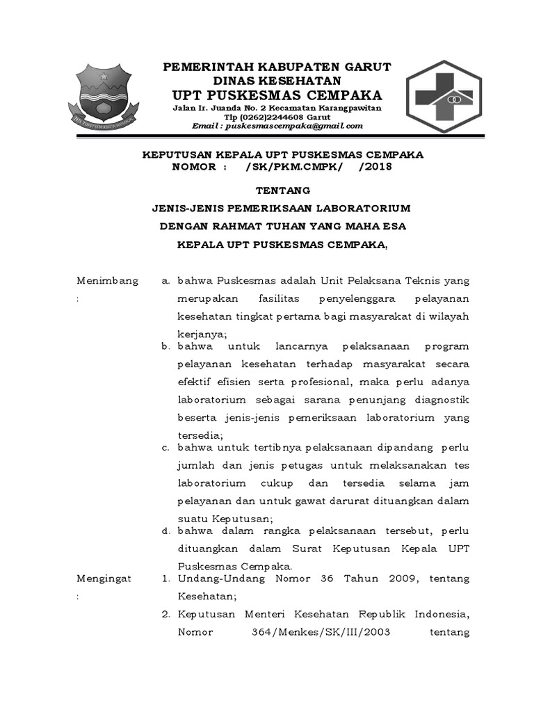 Standar Pelayanan CPP | PDF