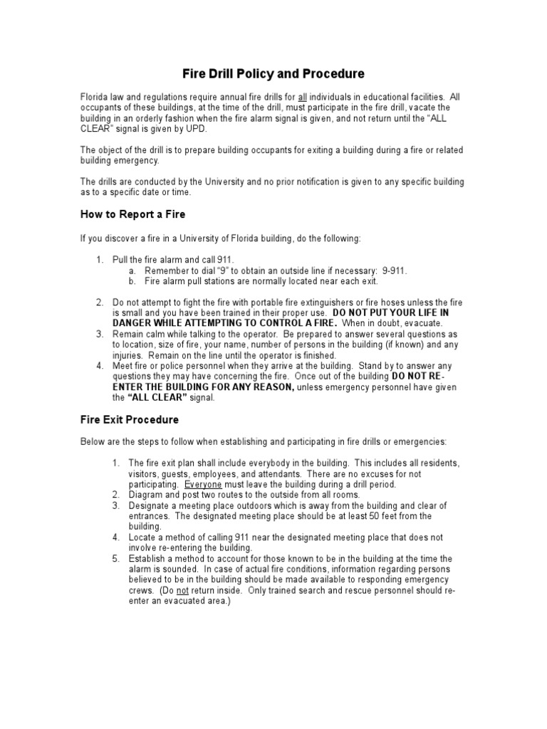 Fire Drill | PDF | Fire Sprinkler System | Fires