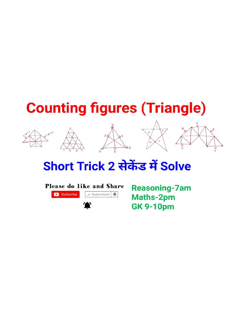 Counting Figures (Triangle) Part 1 PDF | PDF