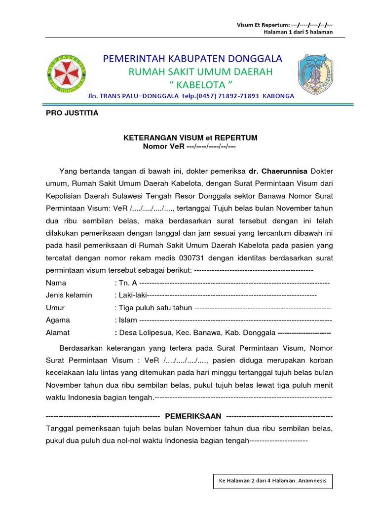 VeR Kecelakaan KLL | PDF