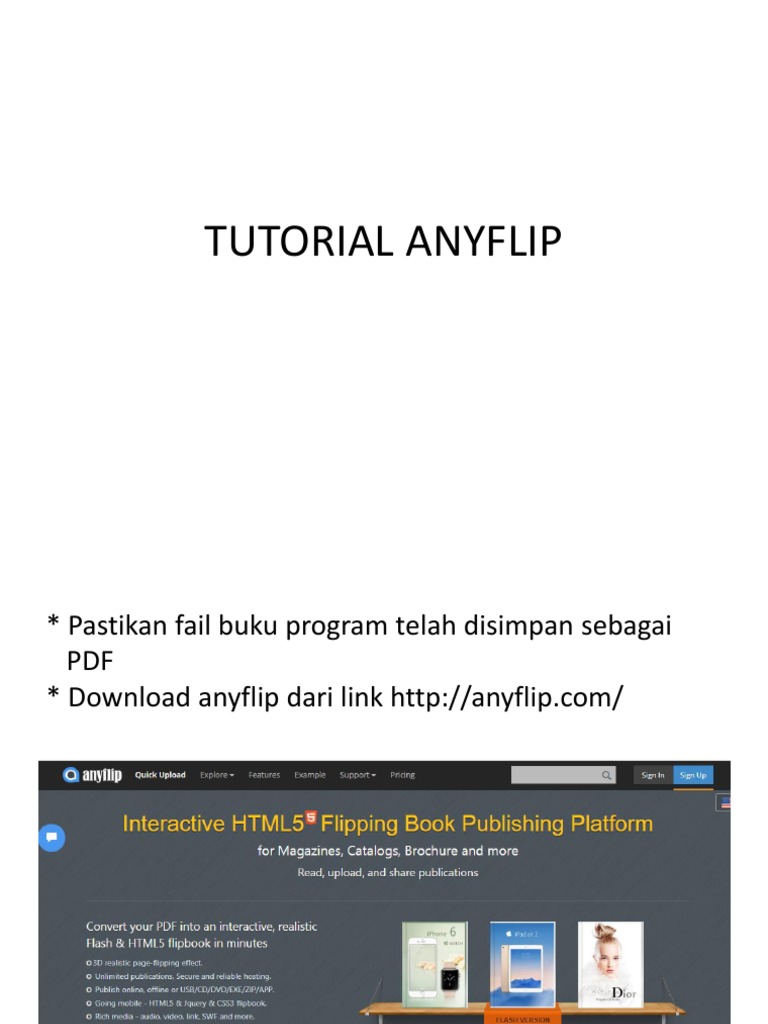 Tutorial Anyflip | PDF