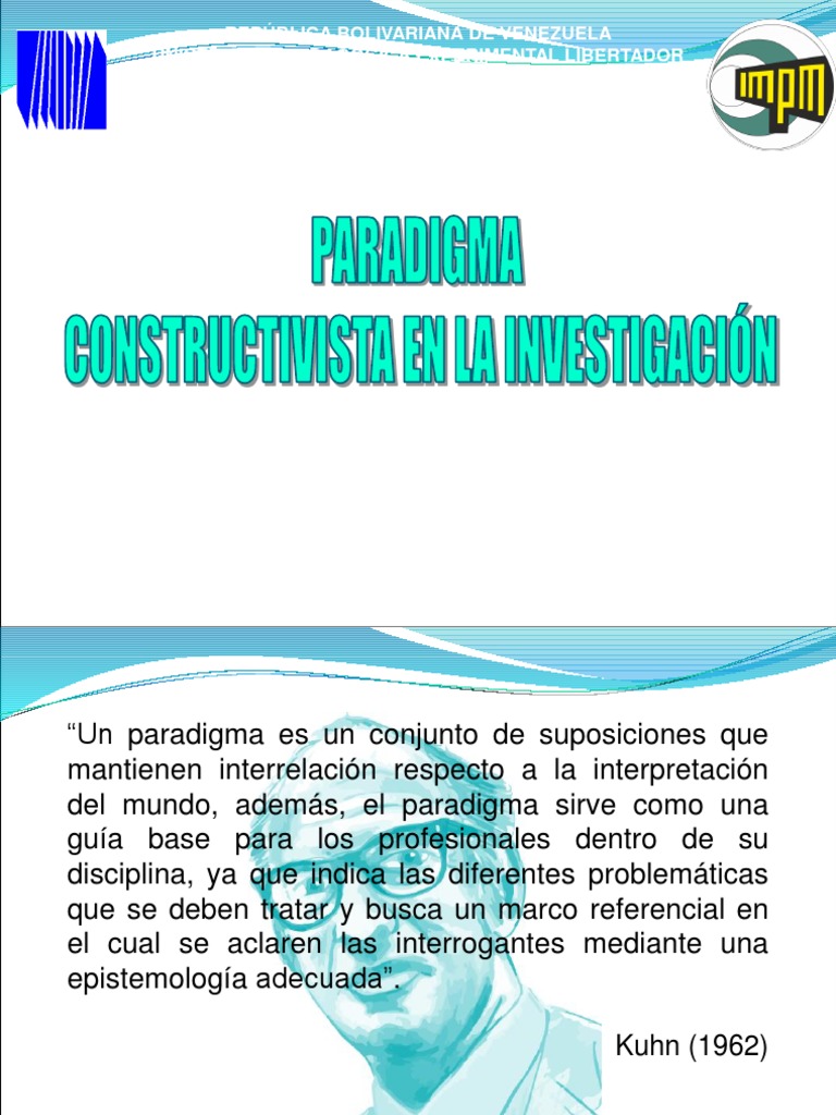 UPEL Paradigma Constructivista | PDF | Paradigma | Teoría