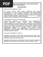 Doa Sertijab Dan Pisah Sambut | PDF