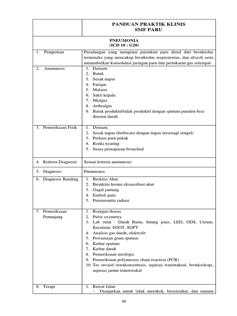 5 PPK Pneumonia | PDF