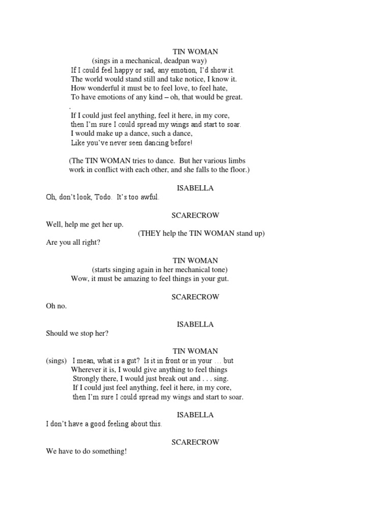 TIN WOMAN Monologue | PDF