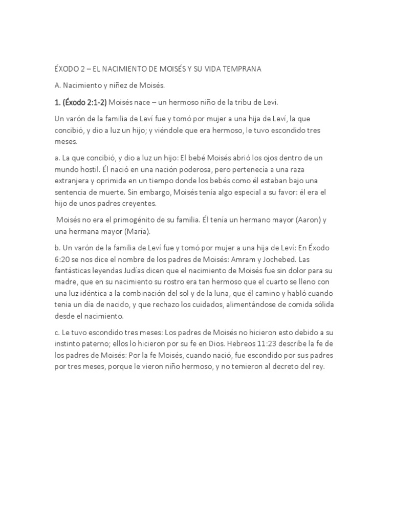 ÉXODO 2 Expo | PDF | Moisés | Libro del éxodo