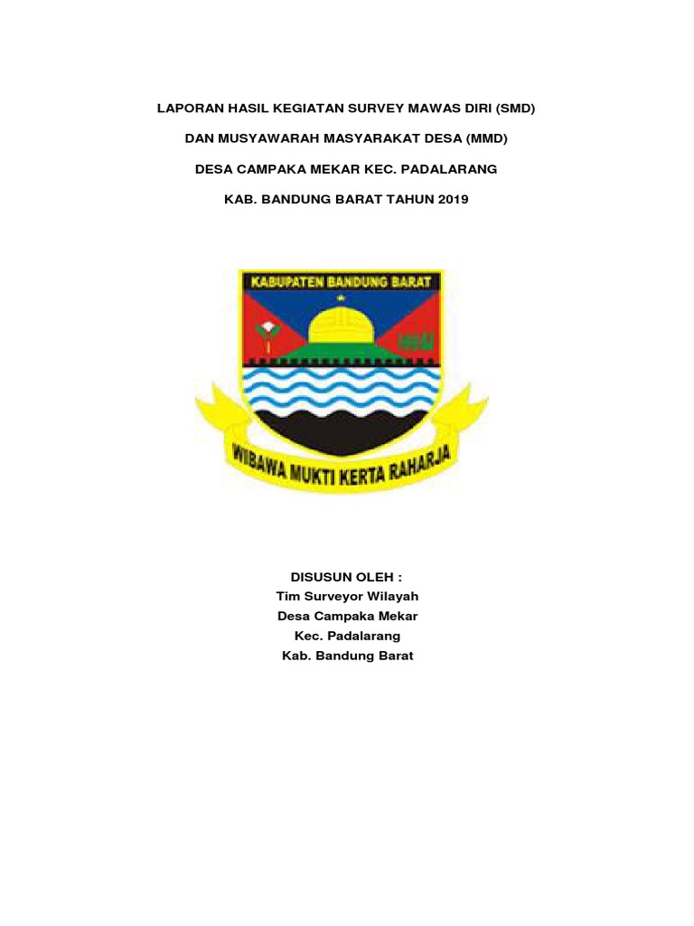 Laporan SMD Dan MMD Desa Campaka Mekar THN 2019 | PDF