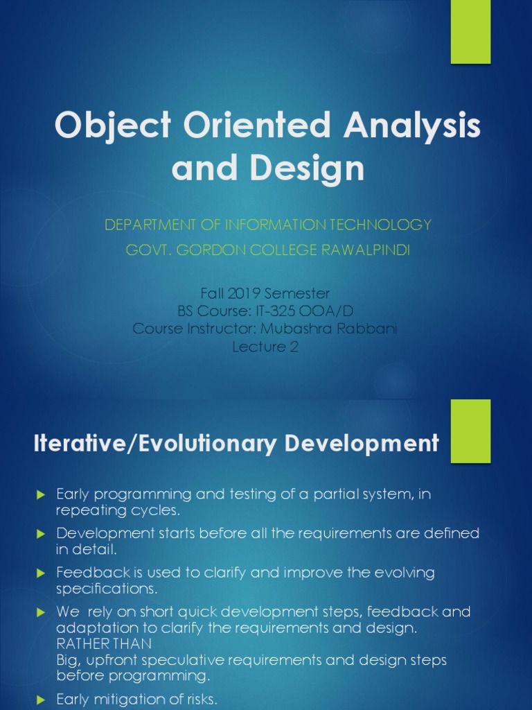 OOAD Lecture 3 | PDF | Agile Software Development | Software Development