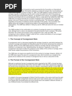 CMR Convention on Road Transport | PDF | Ratification | Consignee