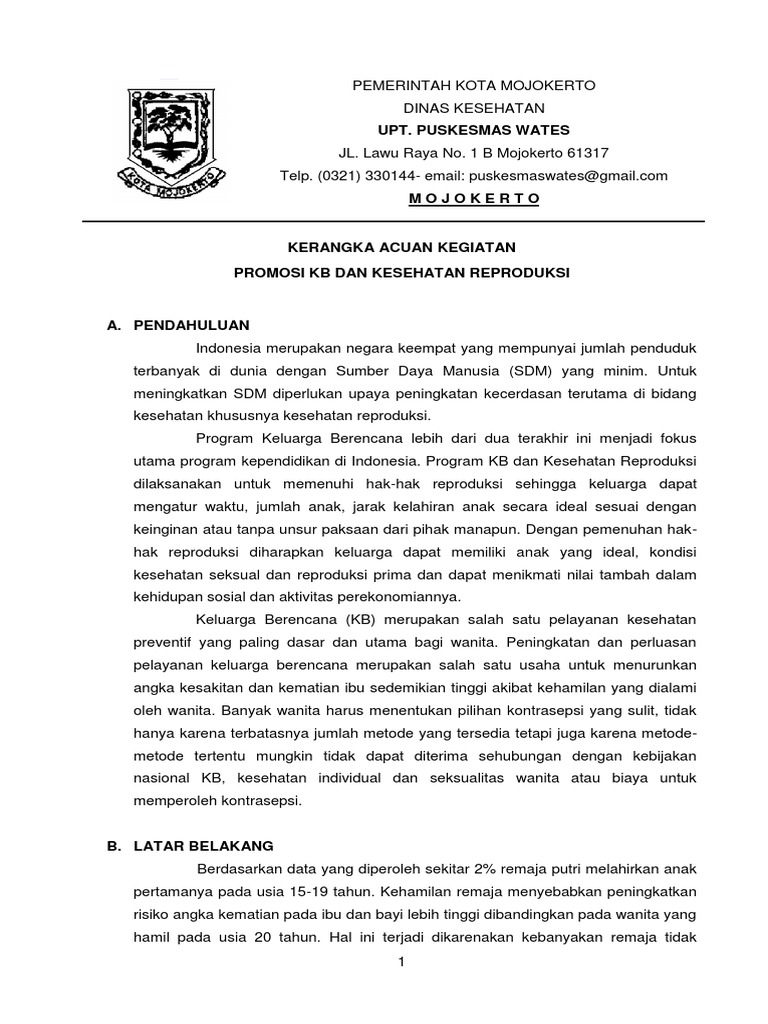 Kak Promosi KB Dan Kes Produksi 2019 | PDF | Pengembangan Diri | Kesehatan Holistik