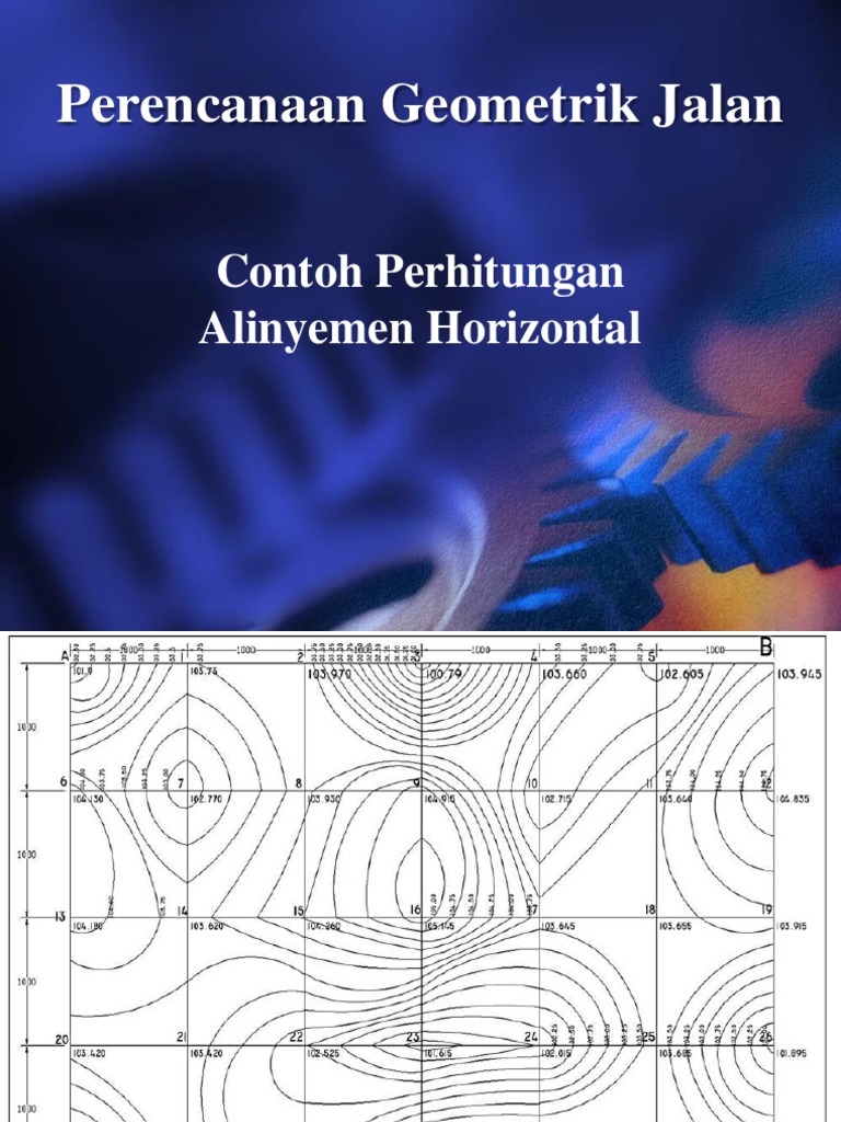 00 - Contoh Perhitungan Alinyemen Horizontal | PDF