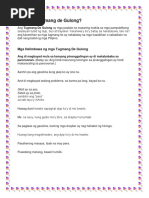 Mga Halimbawa NG Bulong | PDF