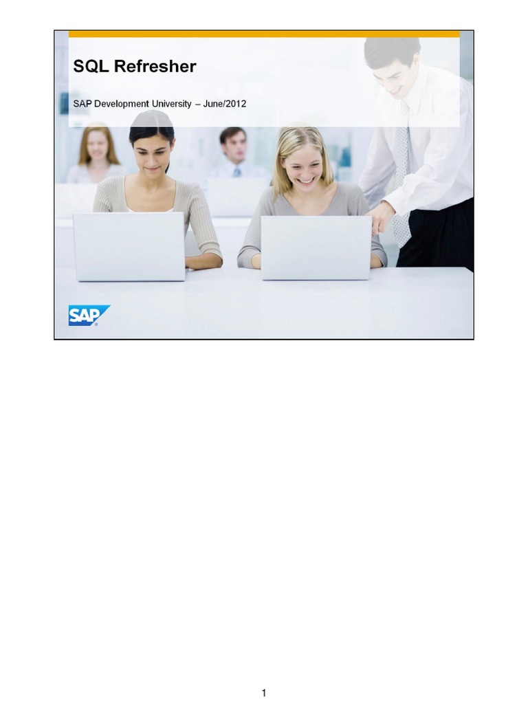 SQL Refresher Complete Notes PDF | PDF | Database Index | Data Management