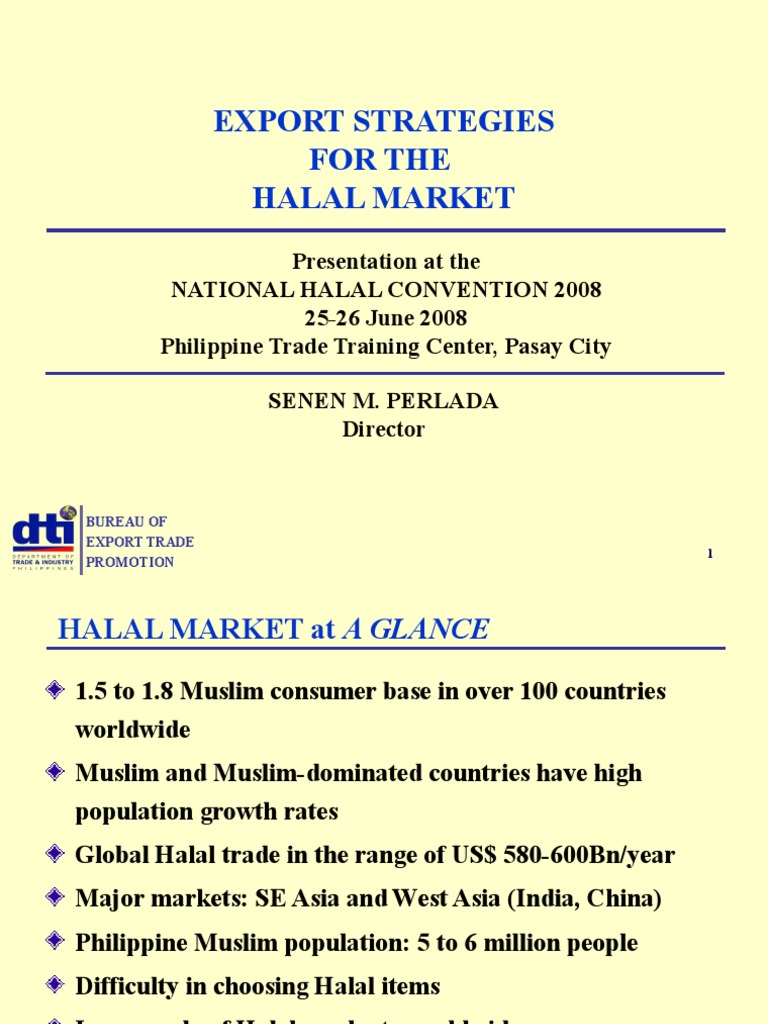 Export Strategies For The Halal Market | PDF | Business | Foods